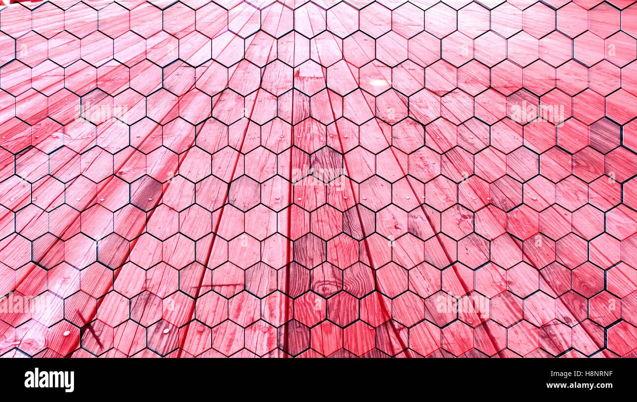 The 3d rendering colorful hexagon pattern with nice color Stock Photo ...
