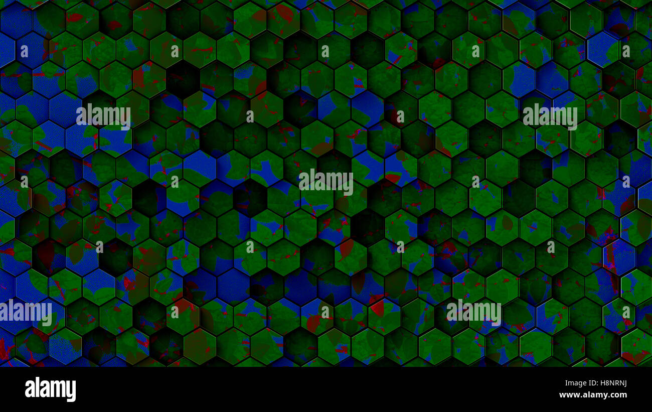 The 3d rendering colorful hexagon pattern with nice color Stock Photo ...