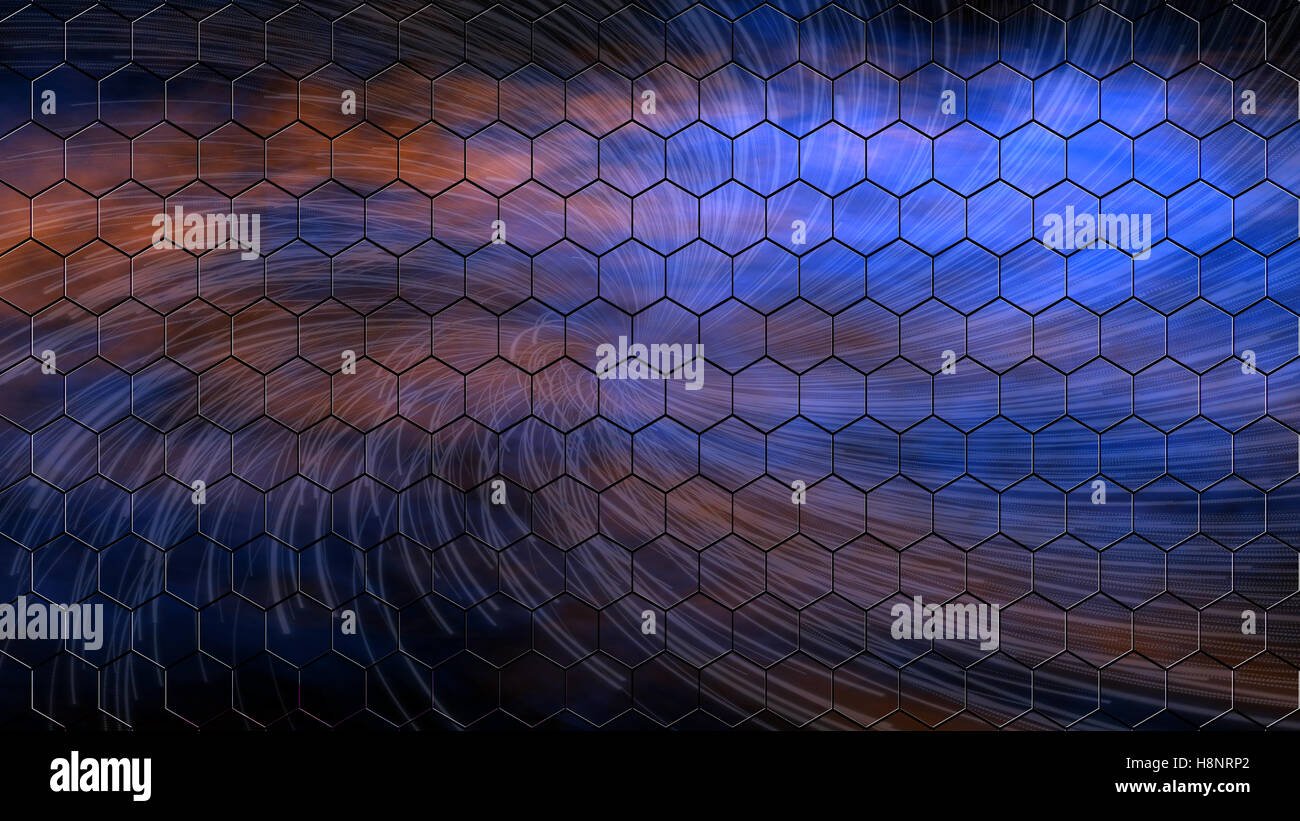 The 3d rendering colorful hexagon pattern with nice color Stock Photo ...