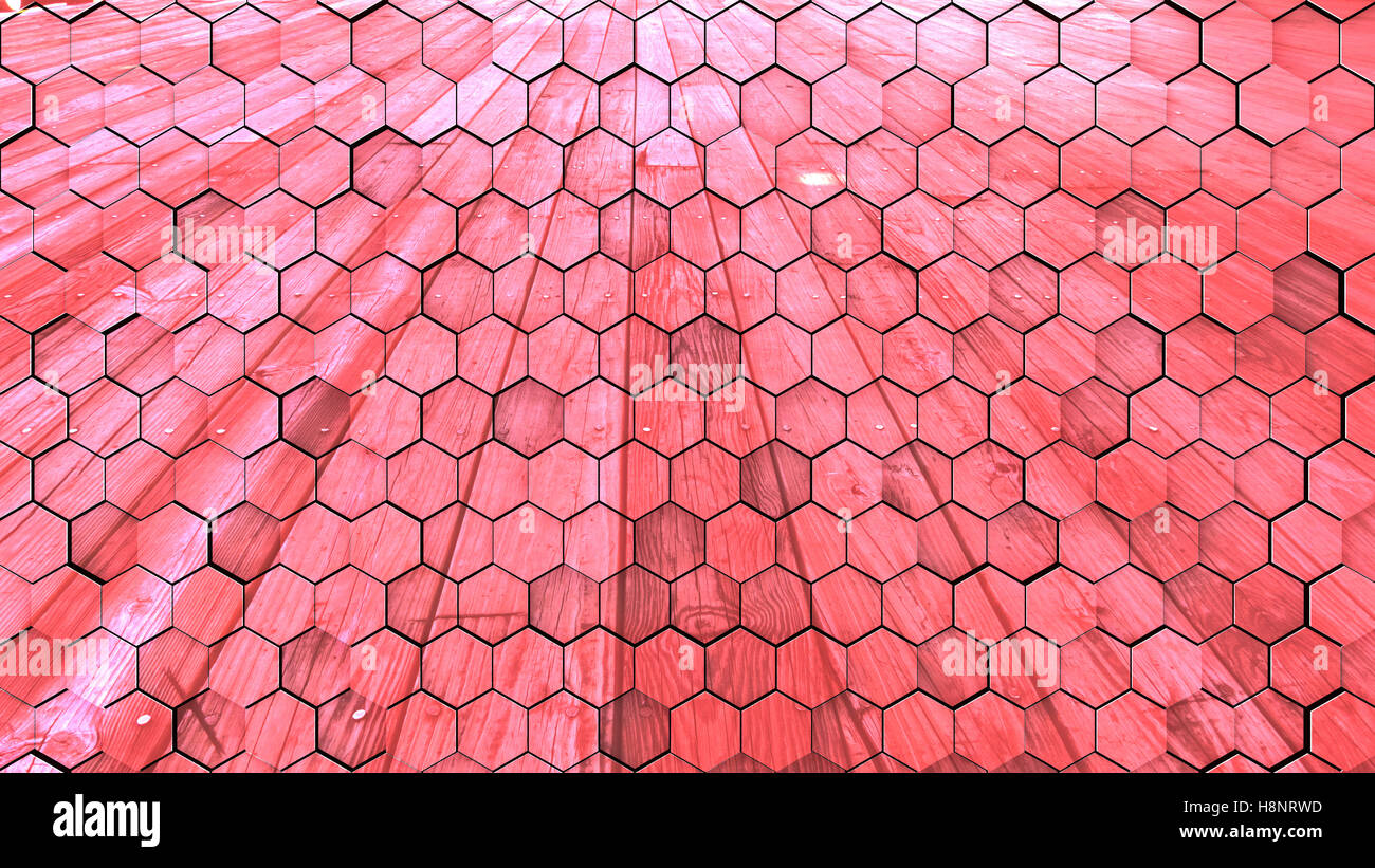 The 3d rendering colorful hexagon pattern with nice color Stock Photo ...