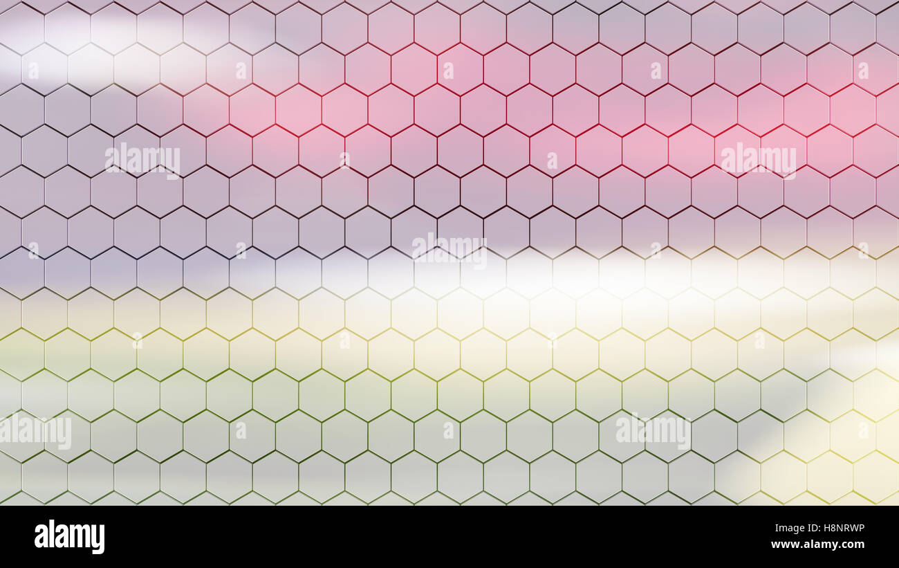 The 3d rendering colorful hexagon pattern with nice color Stock Photo ...