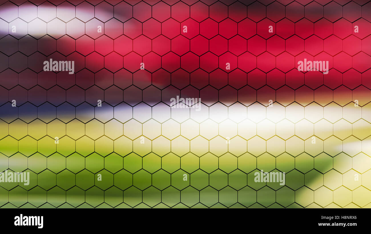 The 3d rendering colorful hexagon pattern with nice color Stock Photo ...