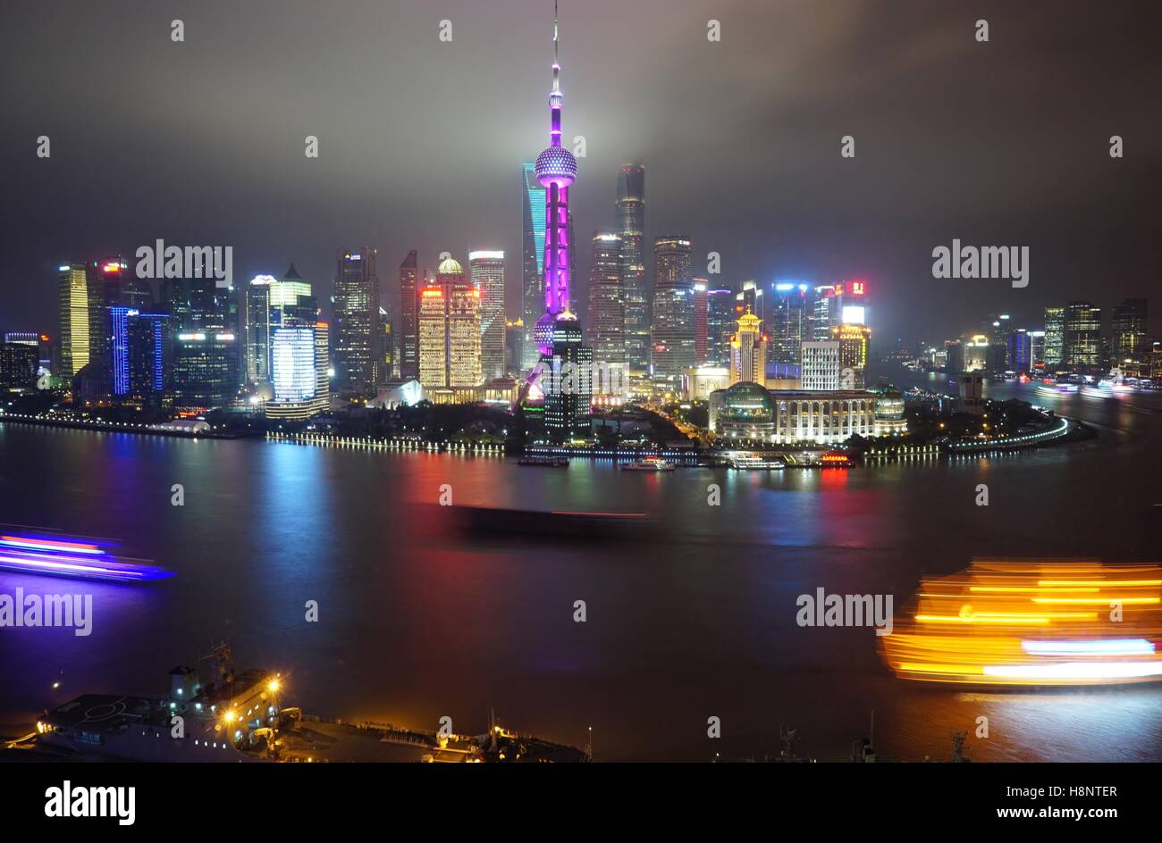 Pudong night scenic landscape hi-res stock photography and images - Alamy