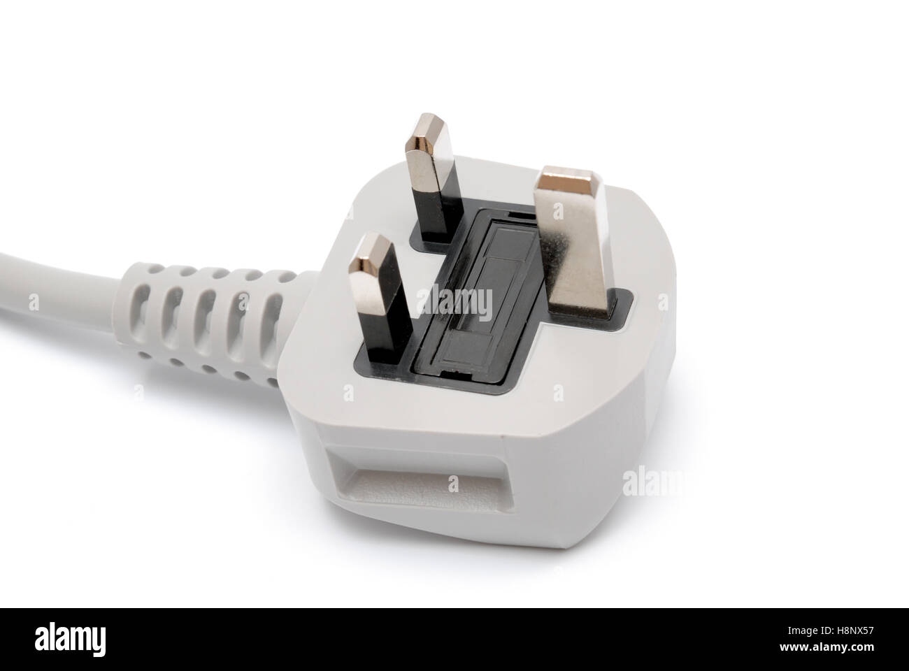 Power Plug - close up on power cord Stock Photo - Alamy