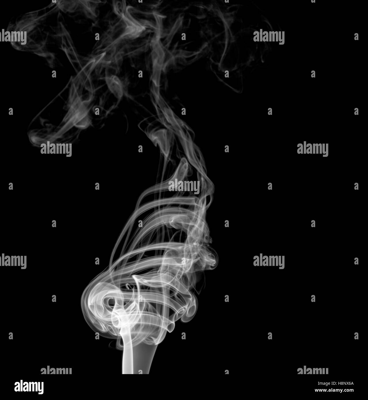 Abstract light smoke on a dark background Stock Photo - Alamy