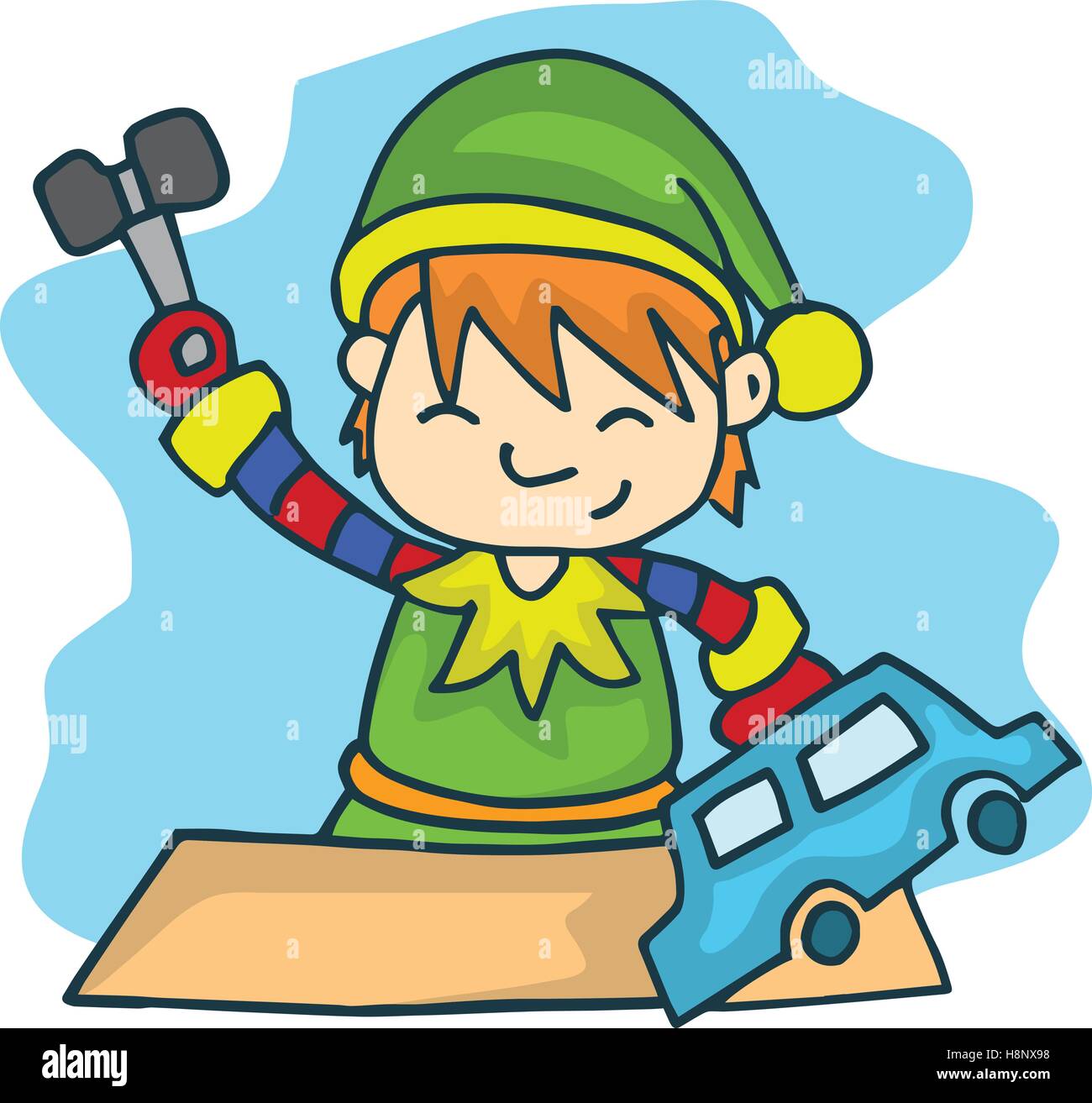 Elf toy Stock Vector Images - Alamy