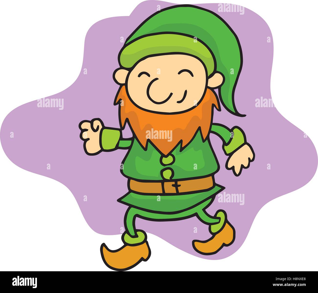Little Christmas elf cartoon collection Stock Vector Image & Art - Alamy