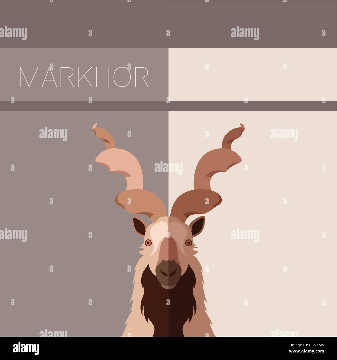 Zoo markhor Stock Vector Images - Alamy