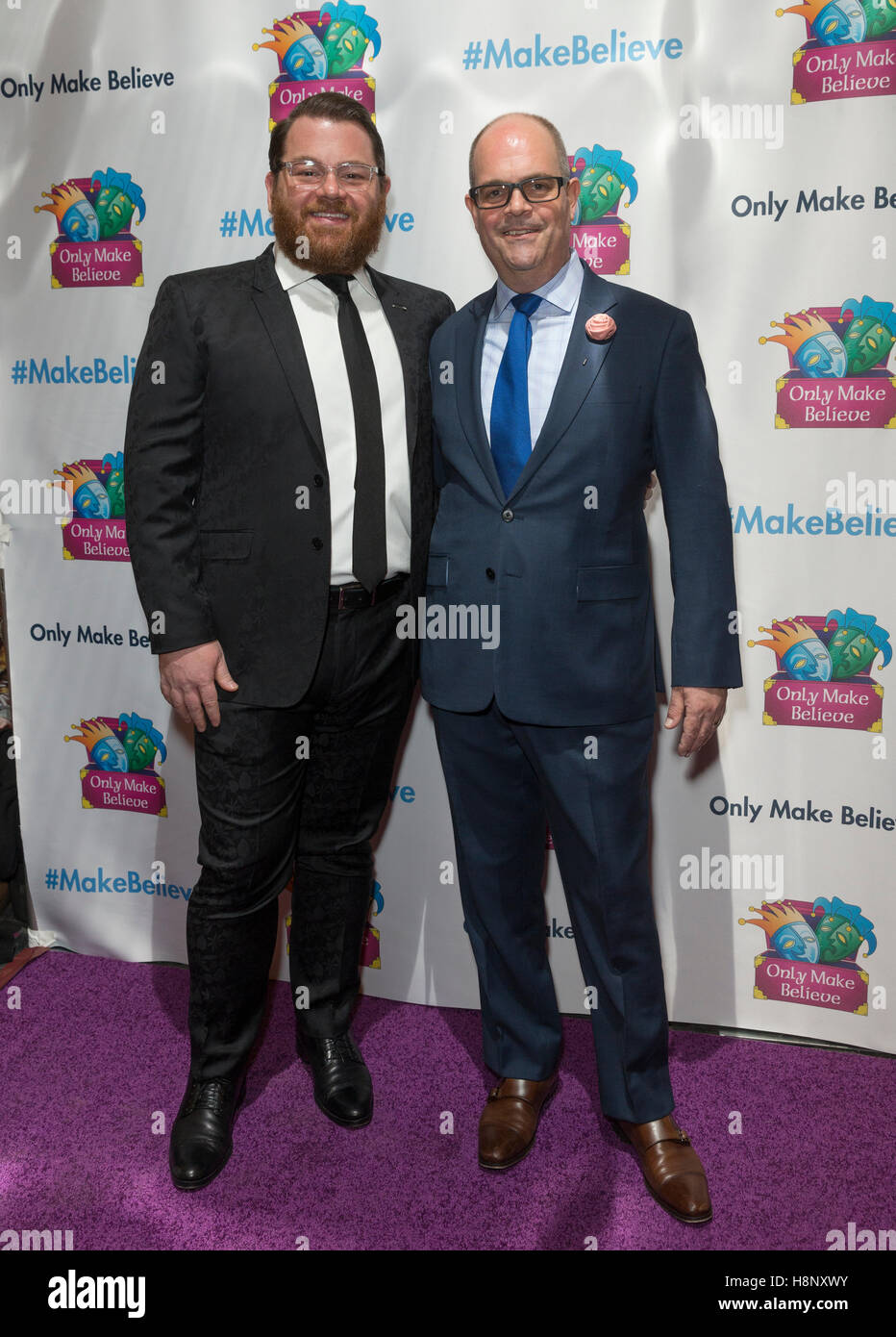 New York, United States. 14th Nov, 2016. Brad Oscar (R) attends Only ...