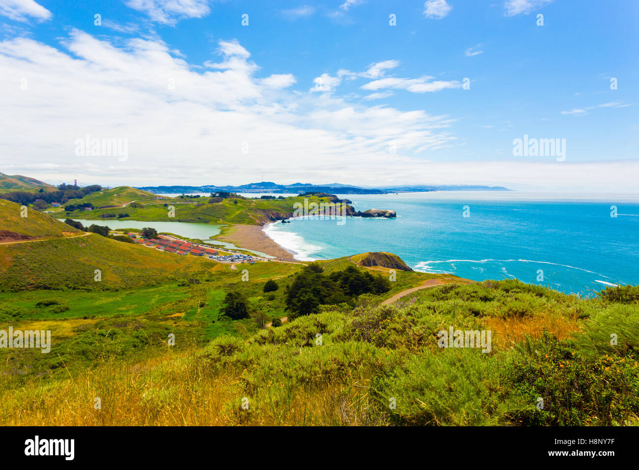 Scenic view from marin headlands hi-res stock photography and images ...