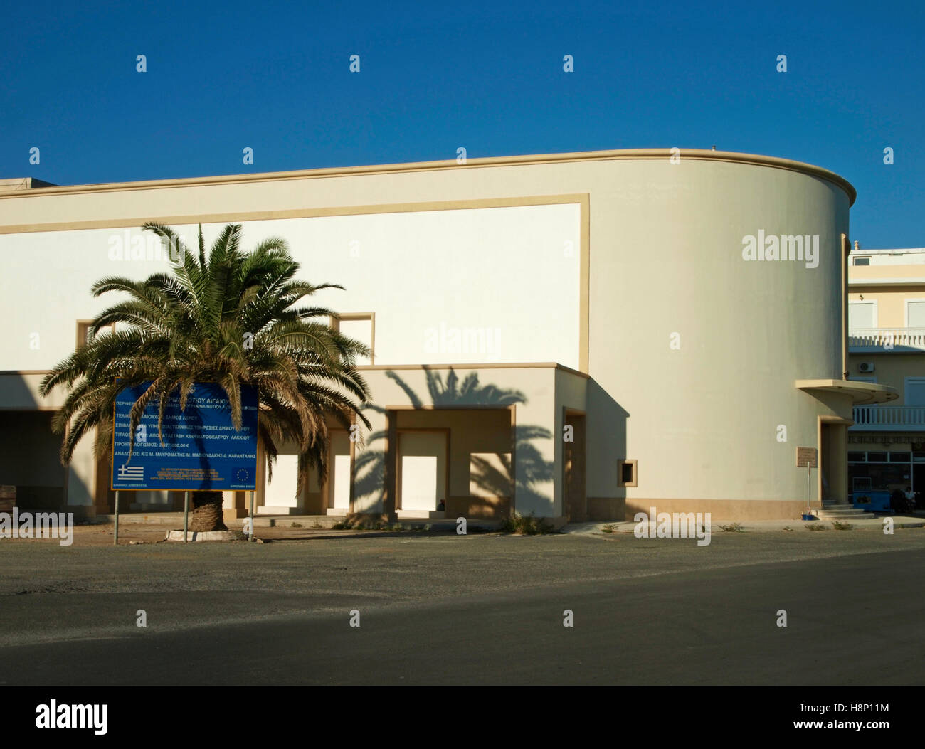 cinema (Italian rationalism architecture) in Lakki - Leros Island ...