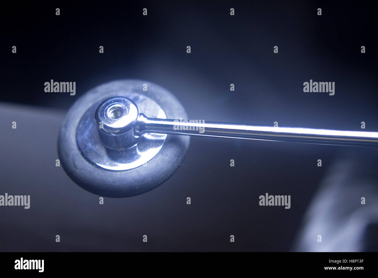 Doctor's reflex hammer tool used to test patient reflexes in knee and ...