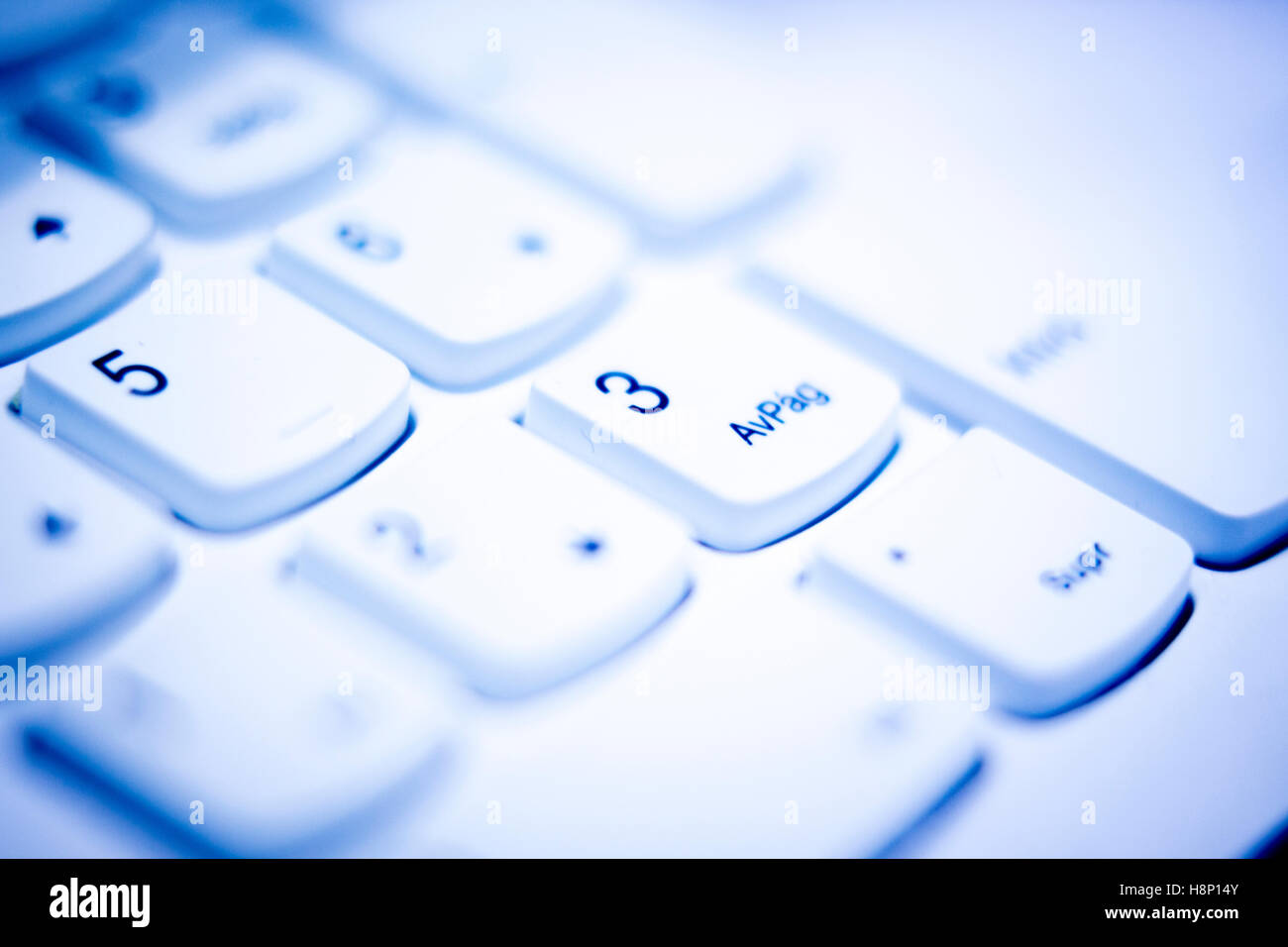 Personal computer pc external keyboad keys in Spanish format keypad ...