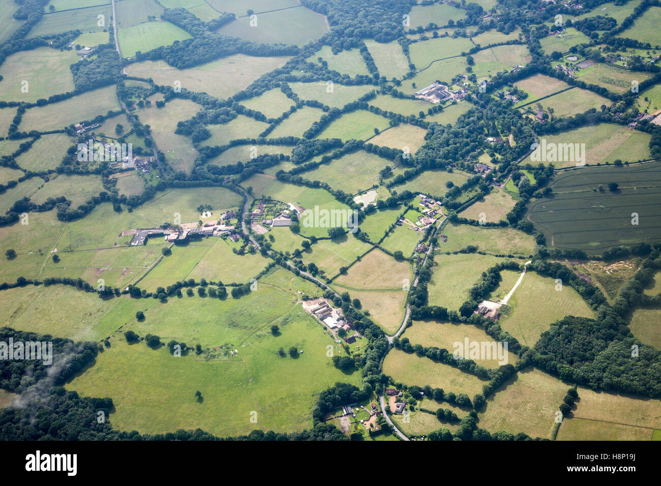 English farms from the air hi-res stock photography and images - Alamy