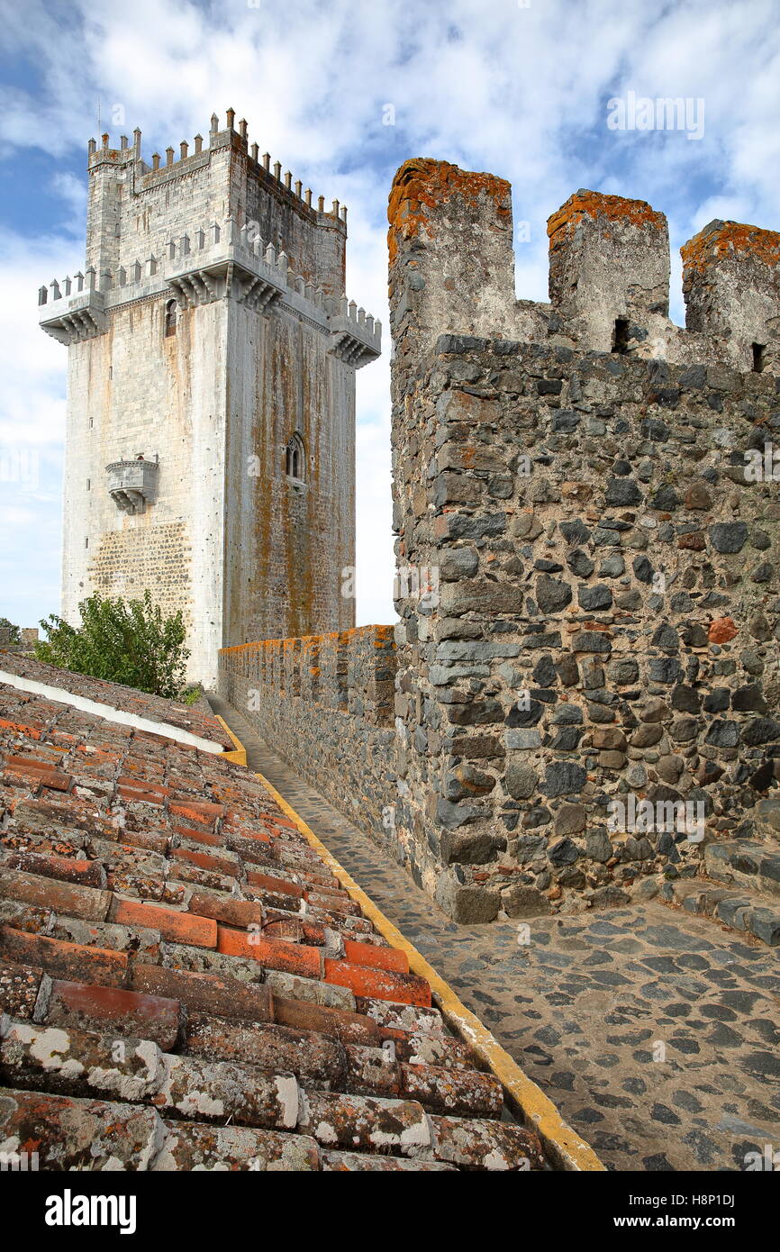 BEJA, PORTUGAL: The castle and the Tower Stock Photo - Alamy