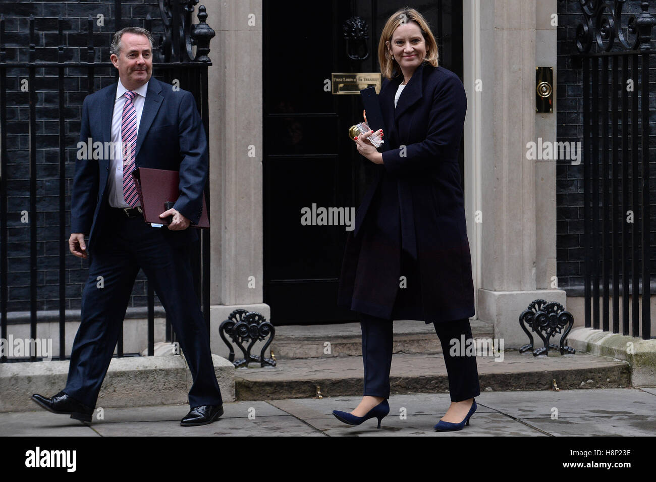 International Trade Secretary Liam Fox and Home Secretary Amber Rudd ...