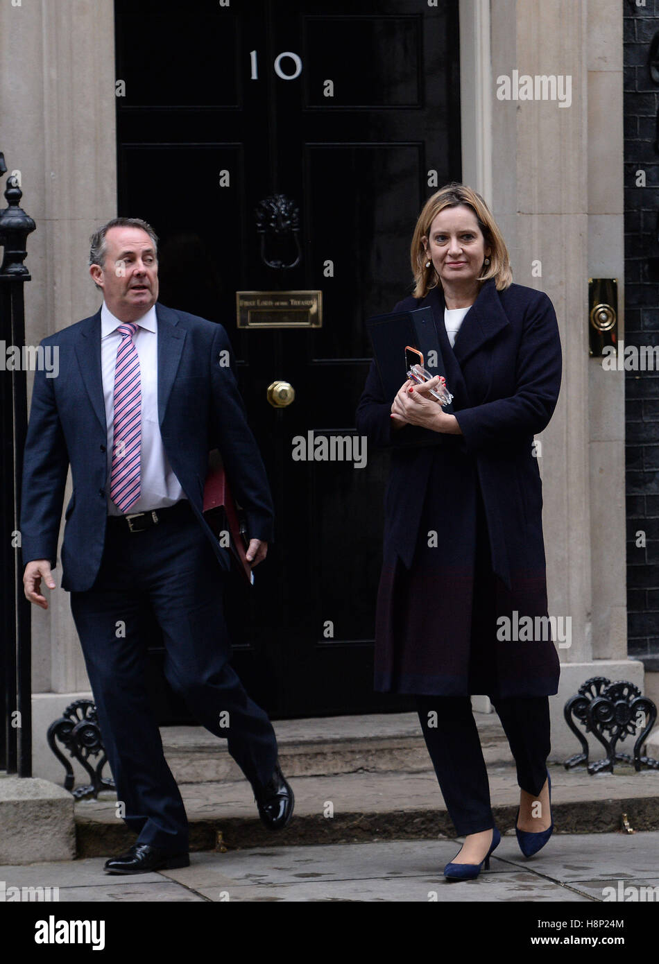Home secretary amber rudd leave 10 downing street hi-res stock ...