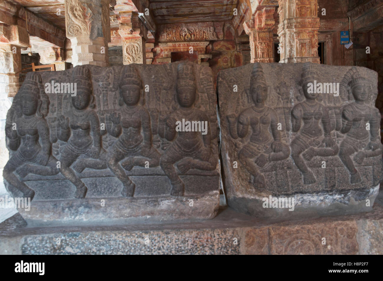 Sapta matrika or seven mothers, Nataraja mandapa, Airavatesvara Temple ...