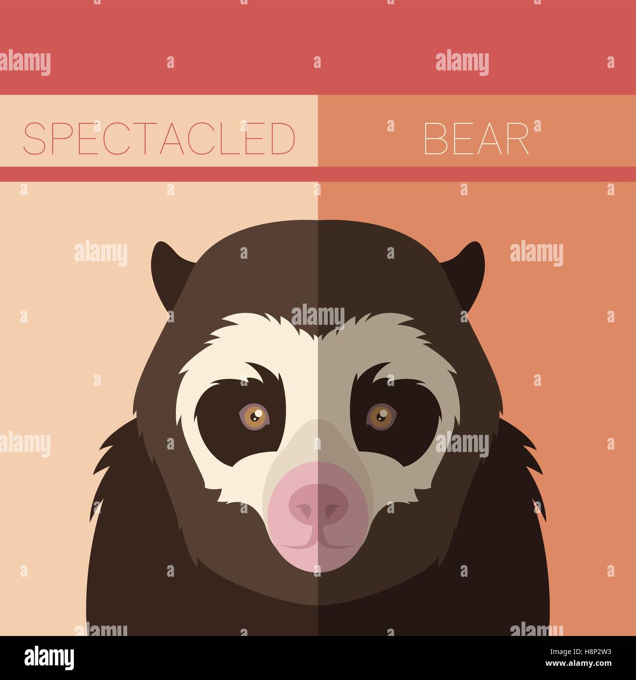 Bear faced Stock Vector Images - Alamy