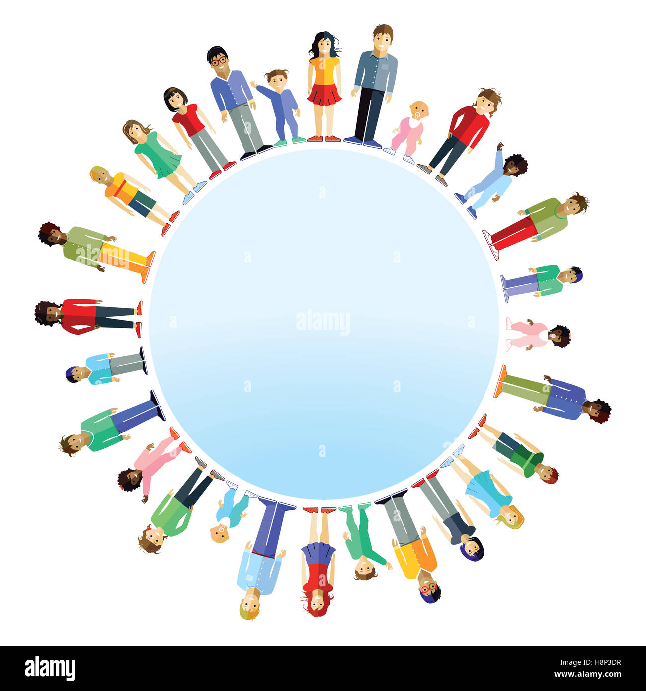 Cartoon cute children world hi-res stock photography and images - Alamy