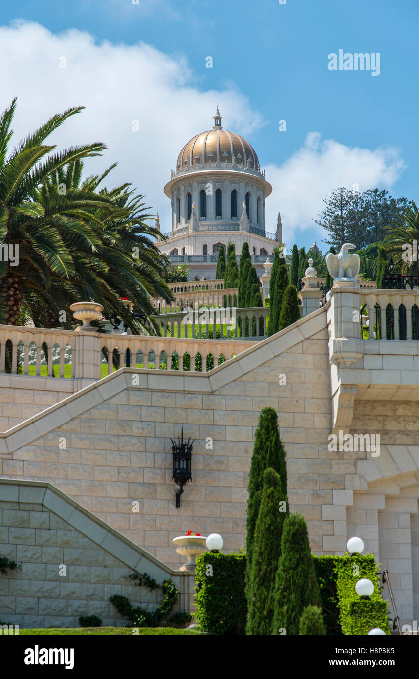 The Bahai gardens in Haifa, Israel Stock Photo - Alamy
