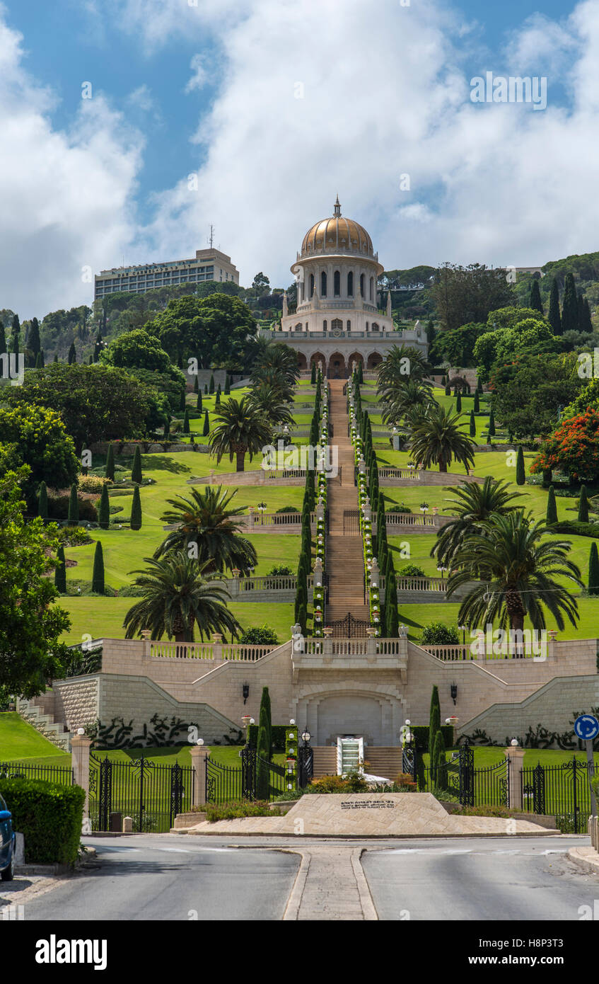 The Bahai gardens in Haifa, Israel Stock Photo - Alamy