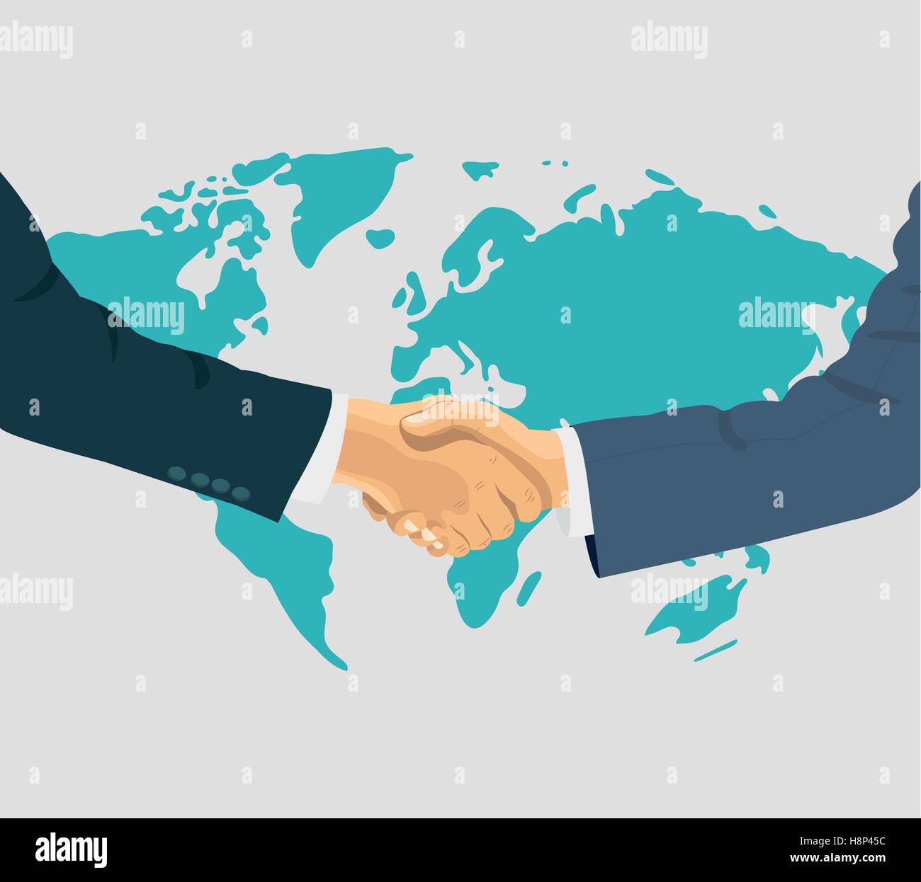 Shaking hands business vector illustration Stock Vector Image & Art - Alamy
