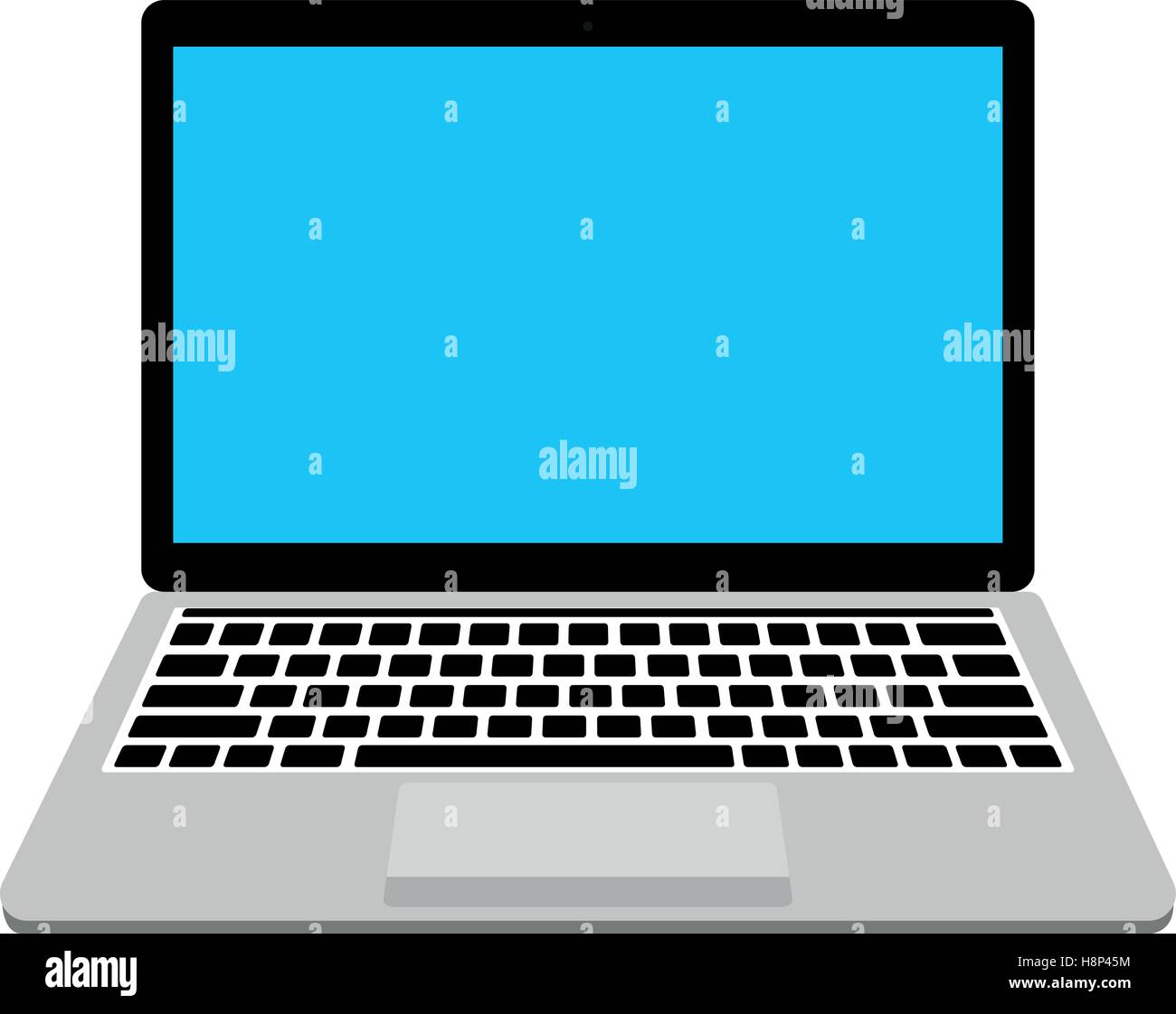 Laptop isolated on white background Stock Vector Image & Art - Alamy