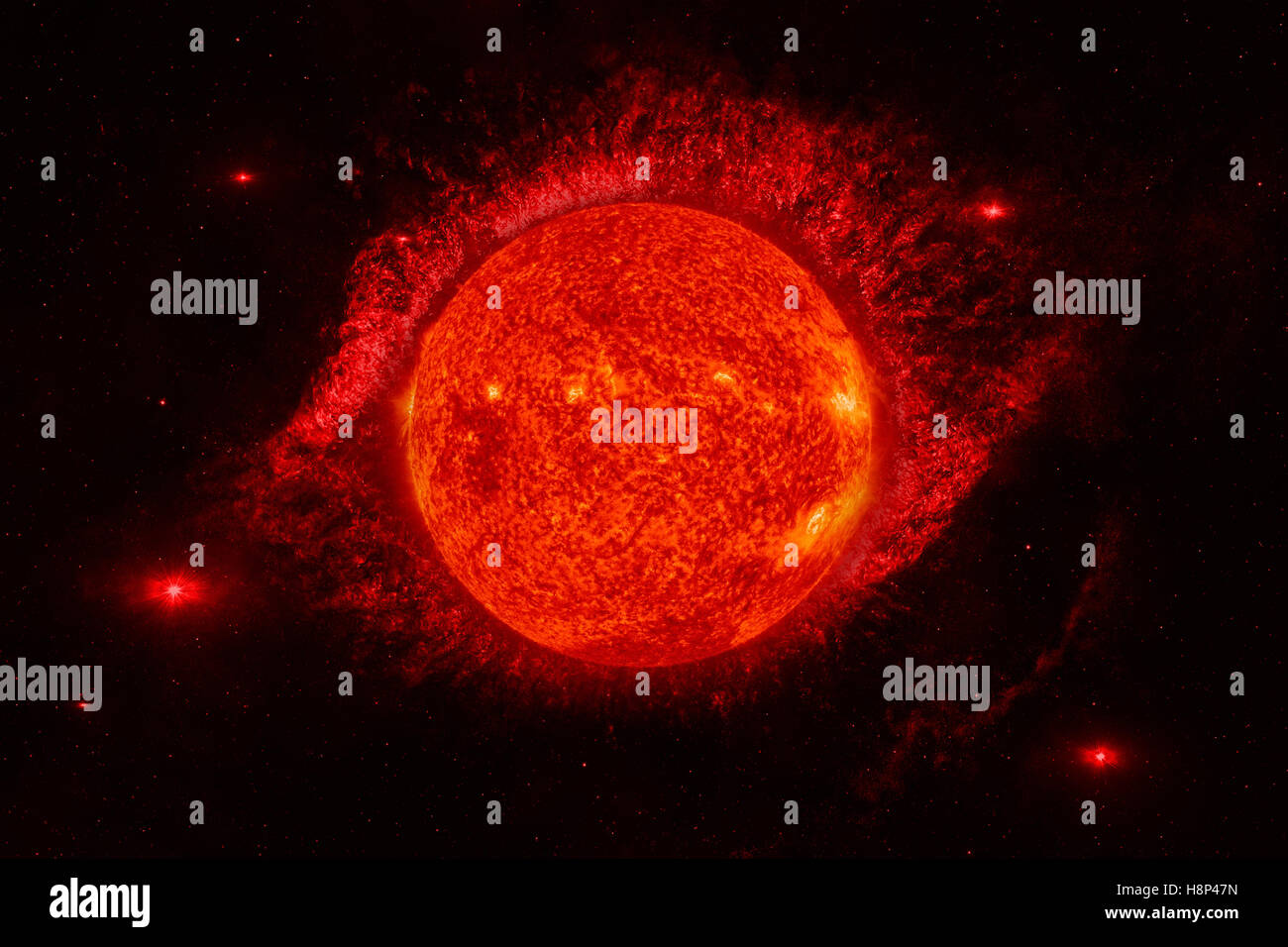 Solar System. Sun. Elements of this image furnished by NASA Stock Photo ...