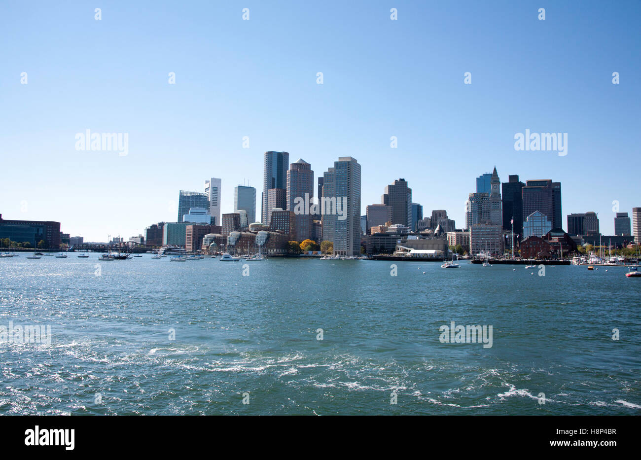 High Rise office buildings and The Custom House The Waterfront Boston ...
