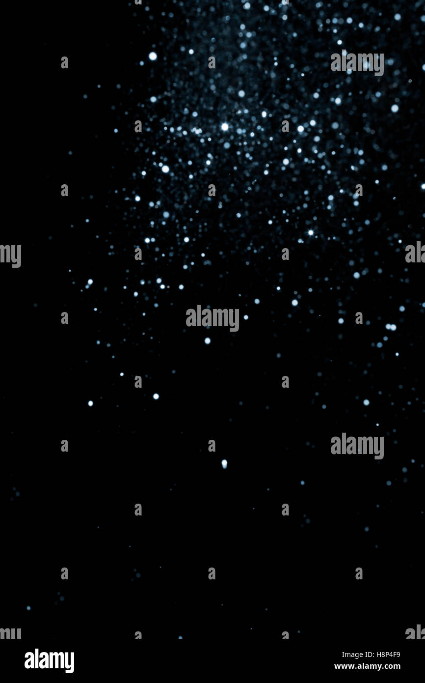 Silver overlay background of lights with bokeh effect. Includes copy ...