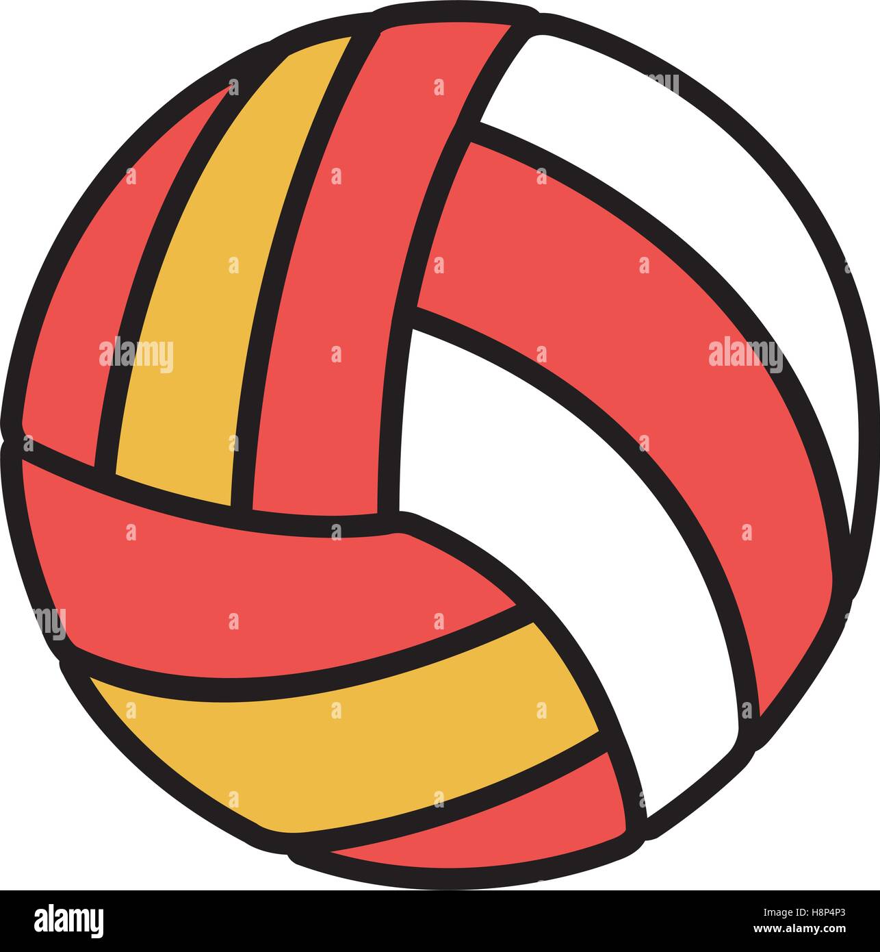 volleyball balloon sport icon vector illustration design Stock Vector ...