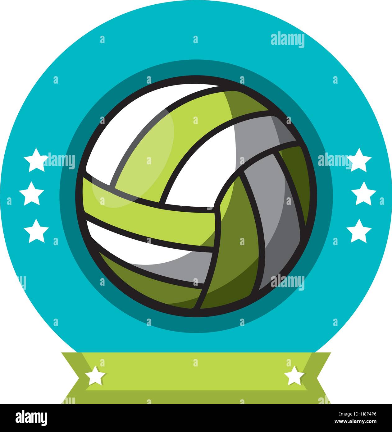 volleyball balloon sport icon vector illustration design Stock Vector ...