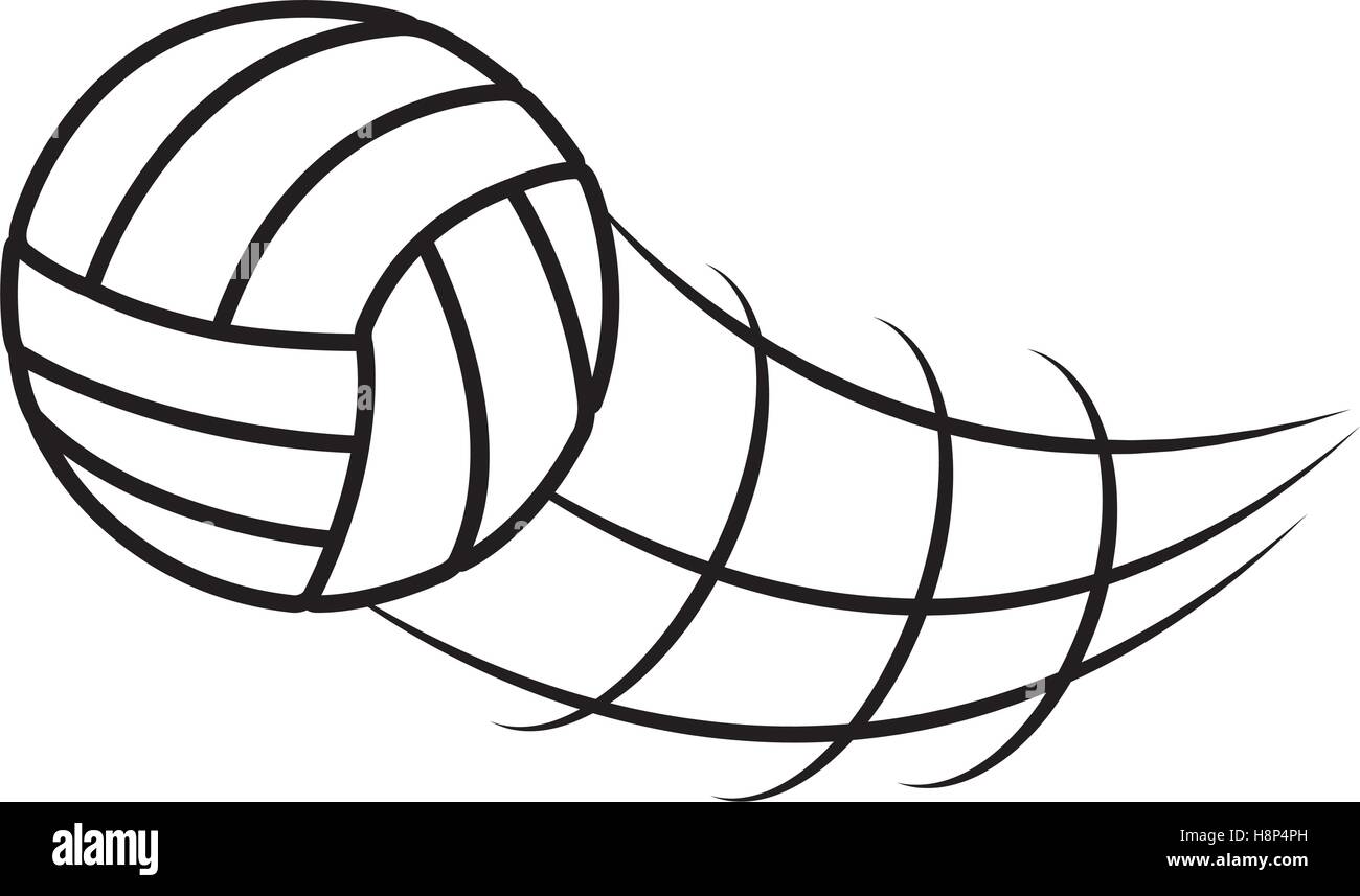 volleyball balloon sport icon vector illustration design Stock Vector ...