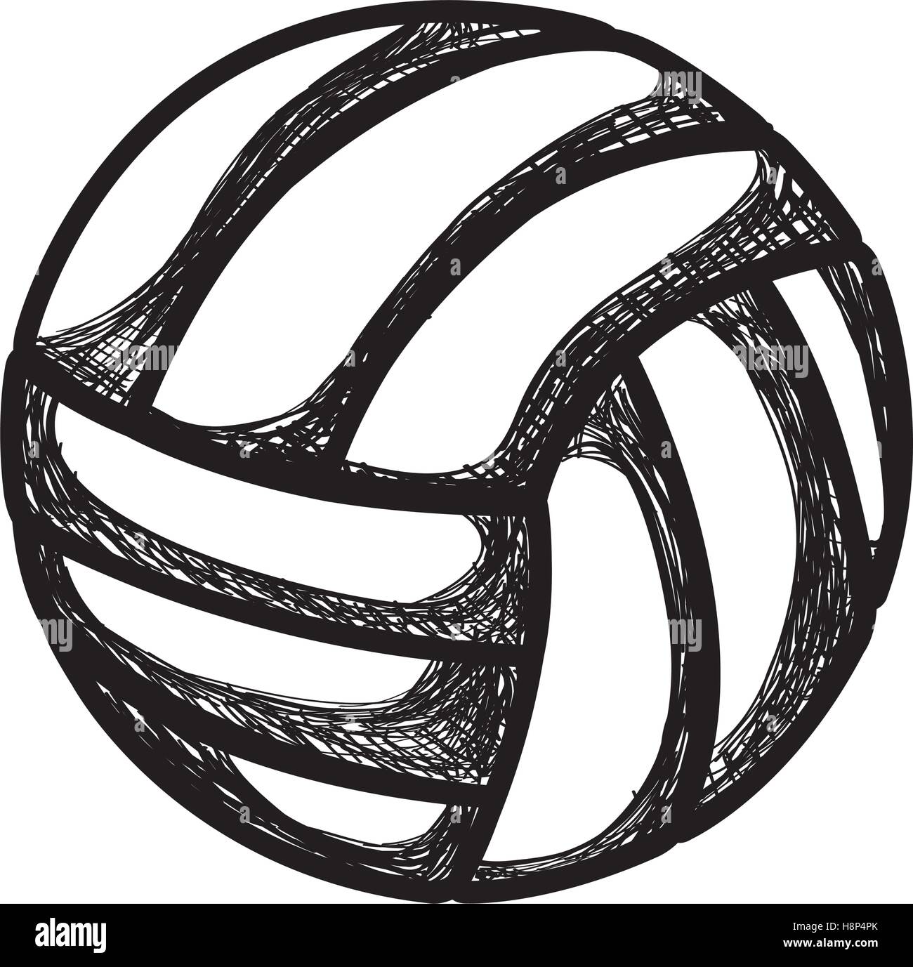 volleyball balloon sport icon vector illustration design Stock Vector ...