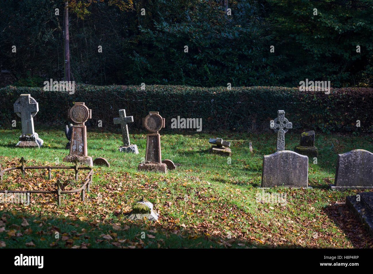 Christ Church graveyard, Coldharbour, Dorking, Surrey, England, UK ...