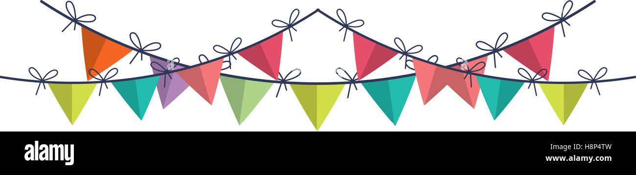 cute garlands decorative icon vector illustration design Stock Vector ...