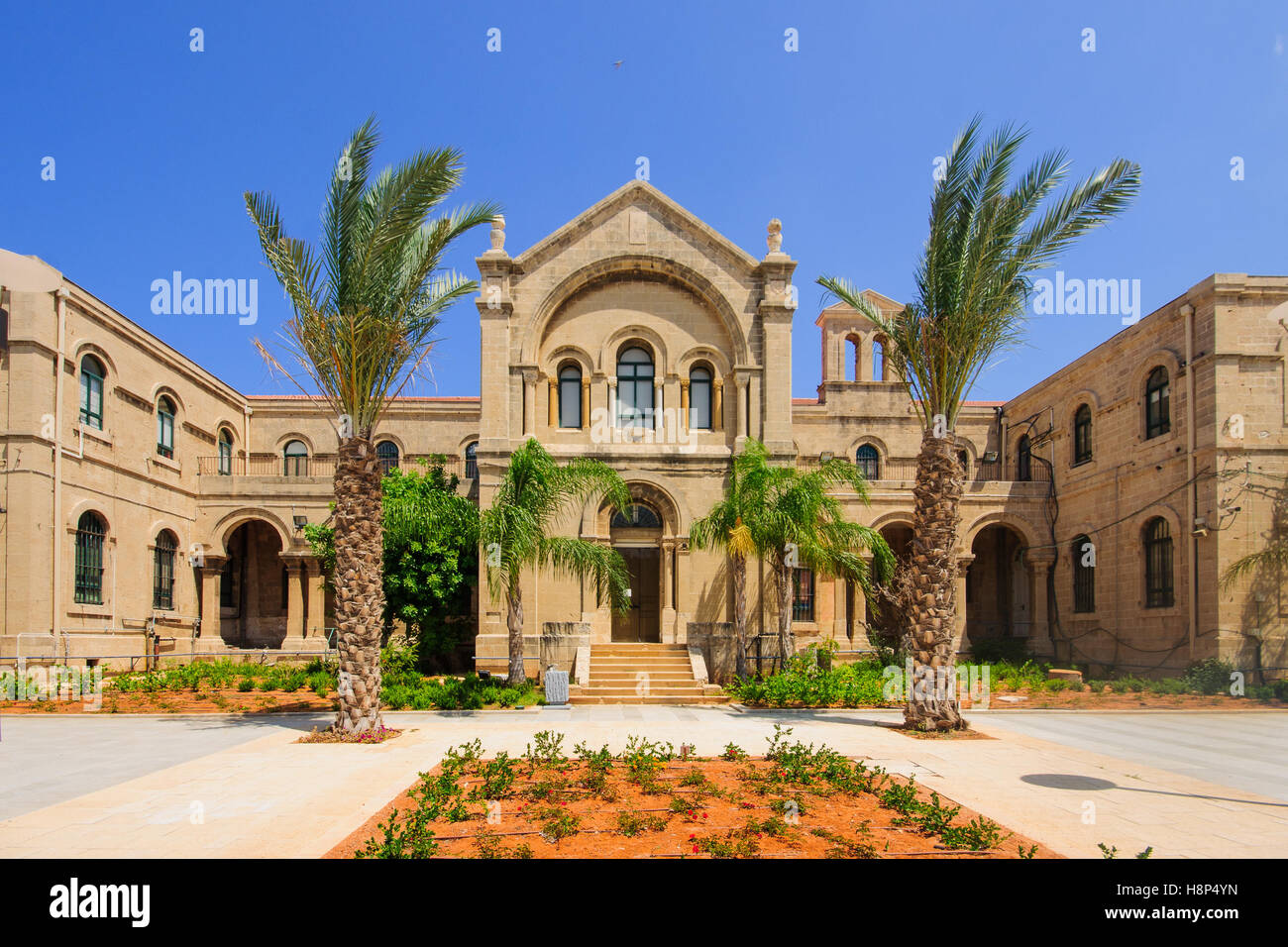 A 19th century Carmelite monastery building in Haifa, Israel Stock ...