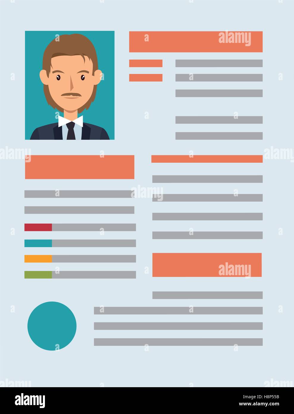 curriculum vitae paper isolated icon vector illustration design Stock ...