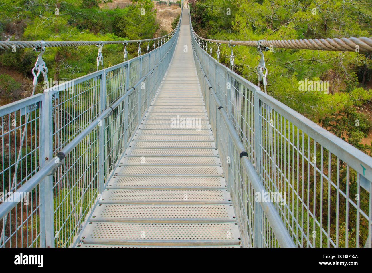 Steel rope hanging suspension bridge hi-res stock photography and ...