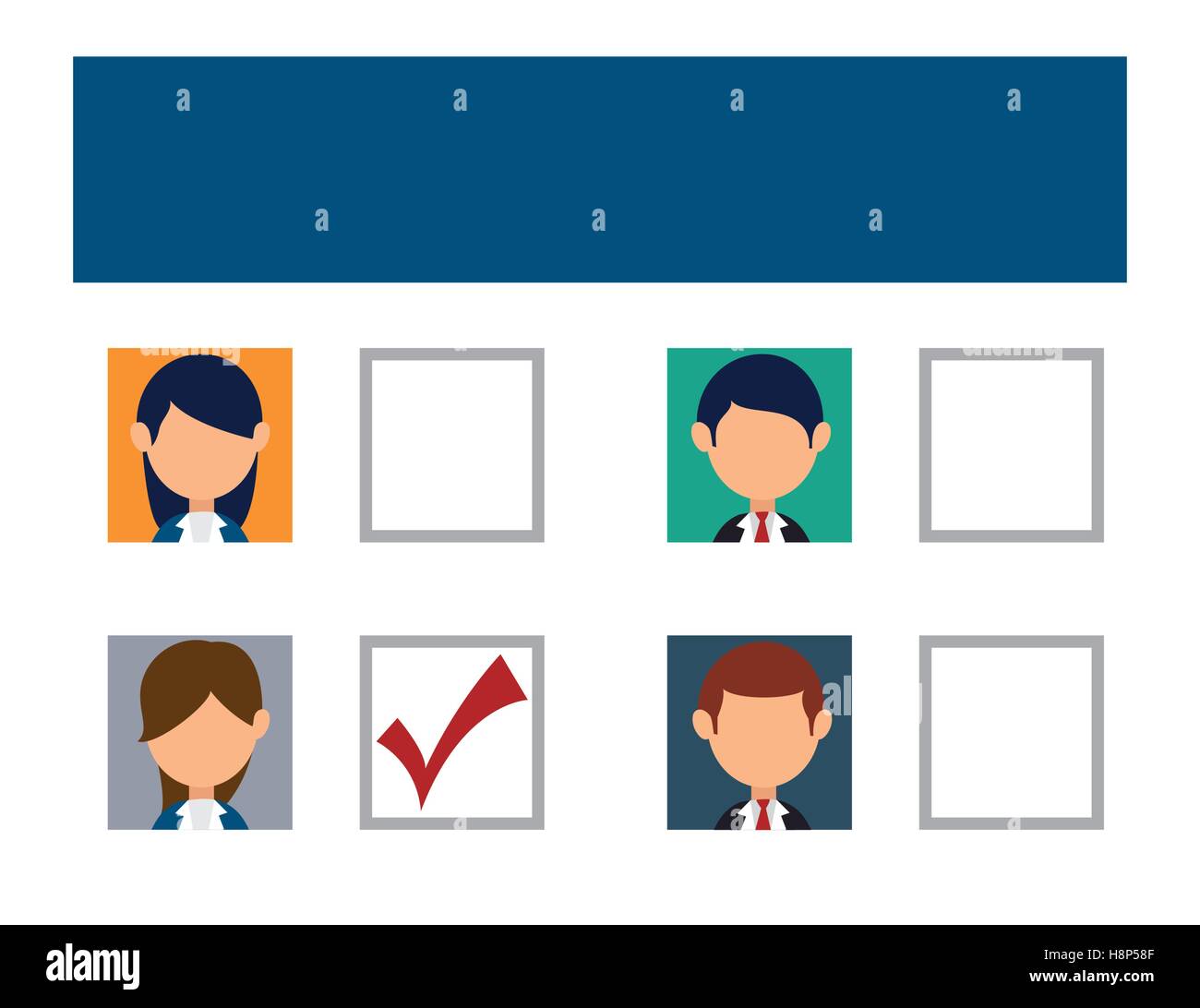 Democratic election card icon vector illustration design Stock Vector ...