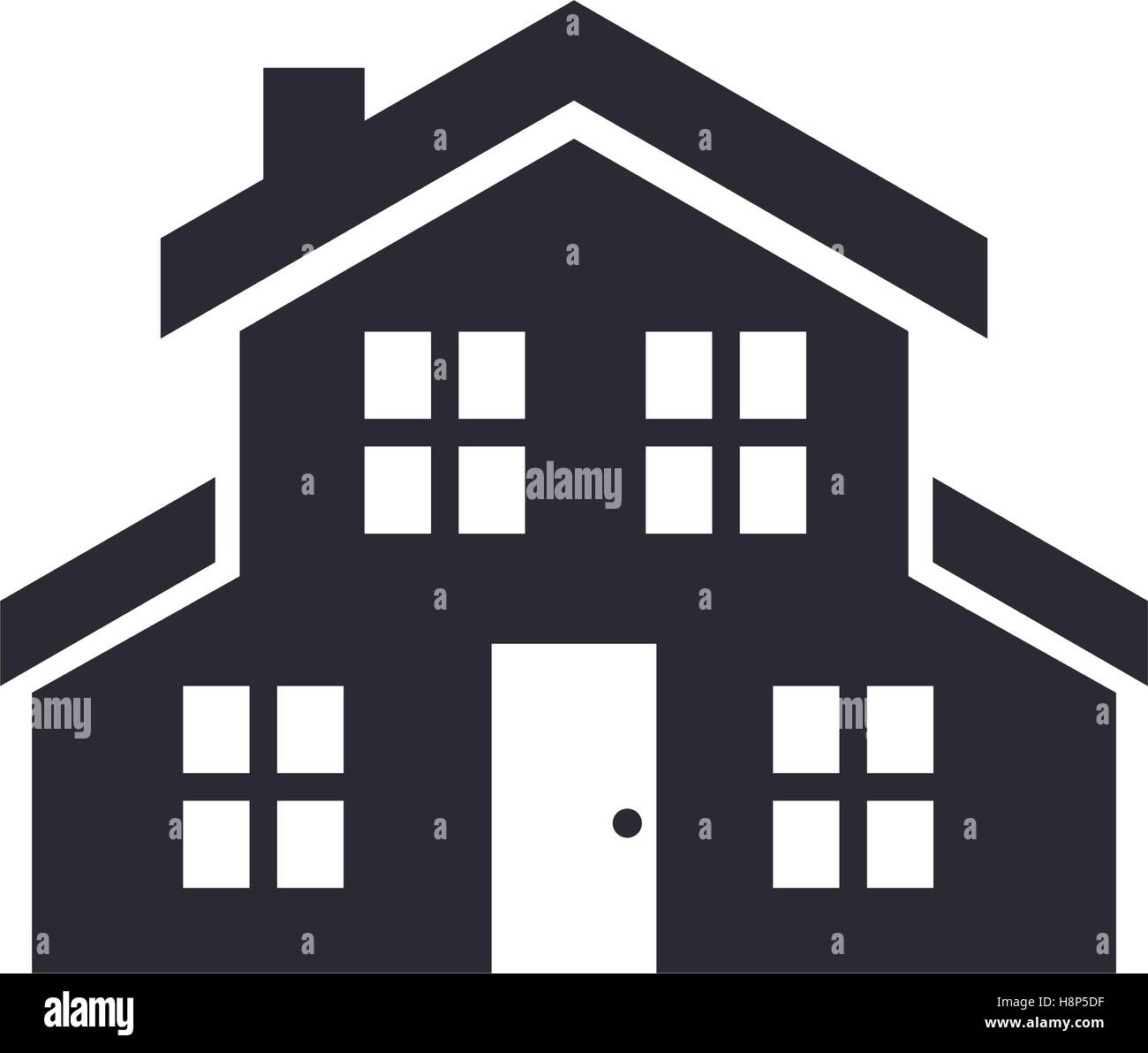 home house silhouette icon vector illustration design Stock Vector ...