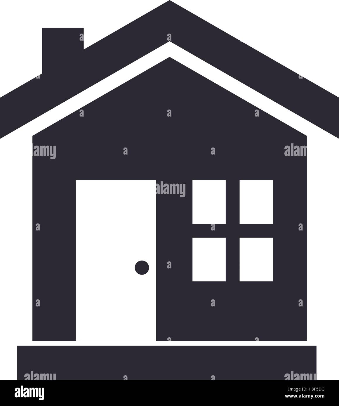 home house silhouette icon vector illustration design Stock Vector ...