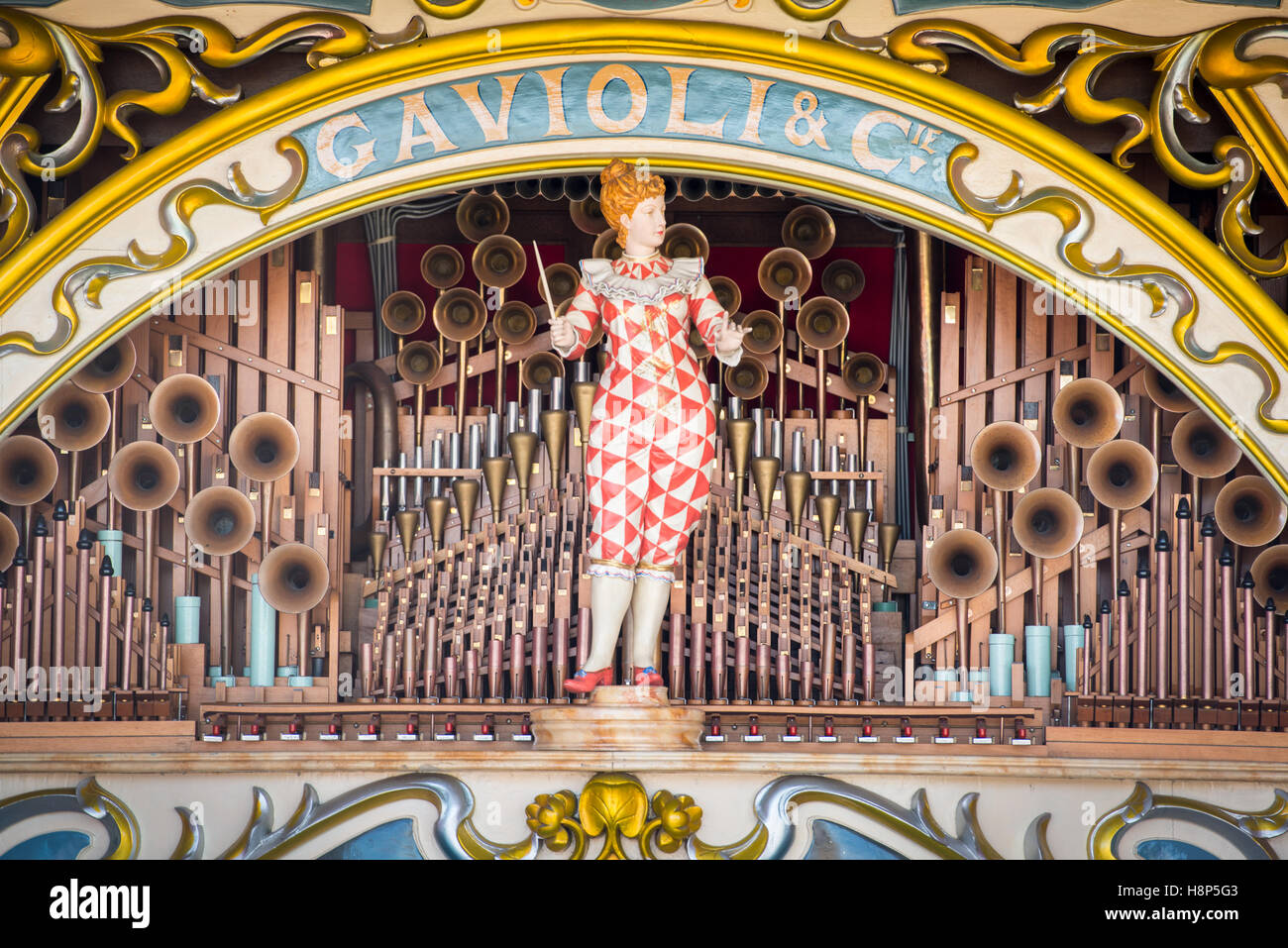 England, Yorkshire - Fair organs being shown at the Masham Steam Rally ...