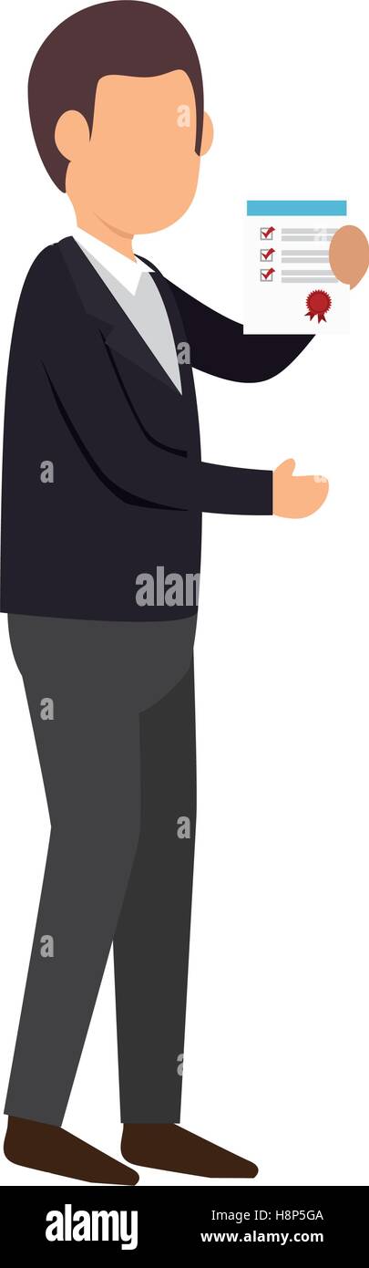 person with checklist icon vector illustration design Stock Vector ...