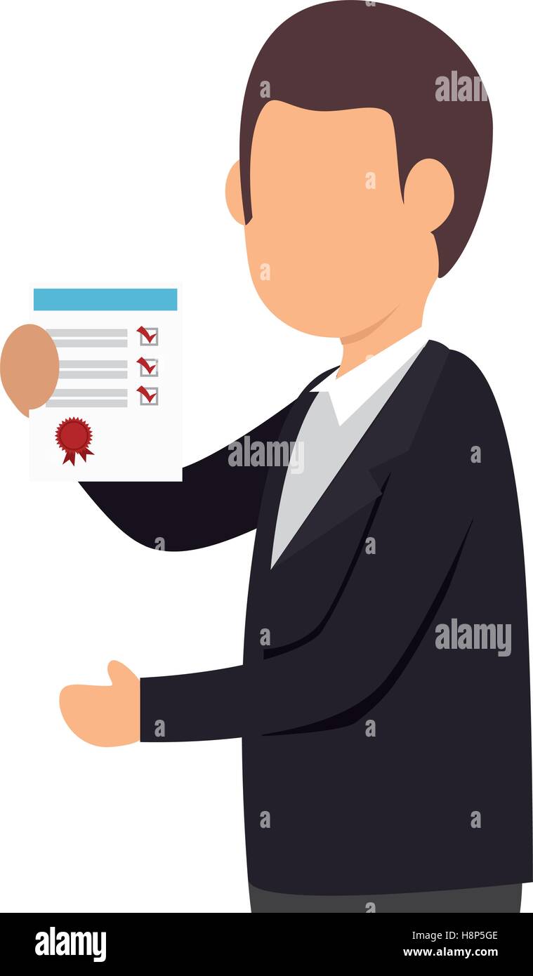 person with checklist icon vector illustration design Stock Vector ...