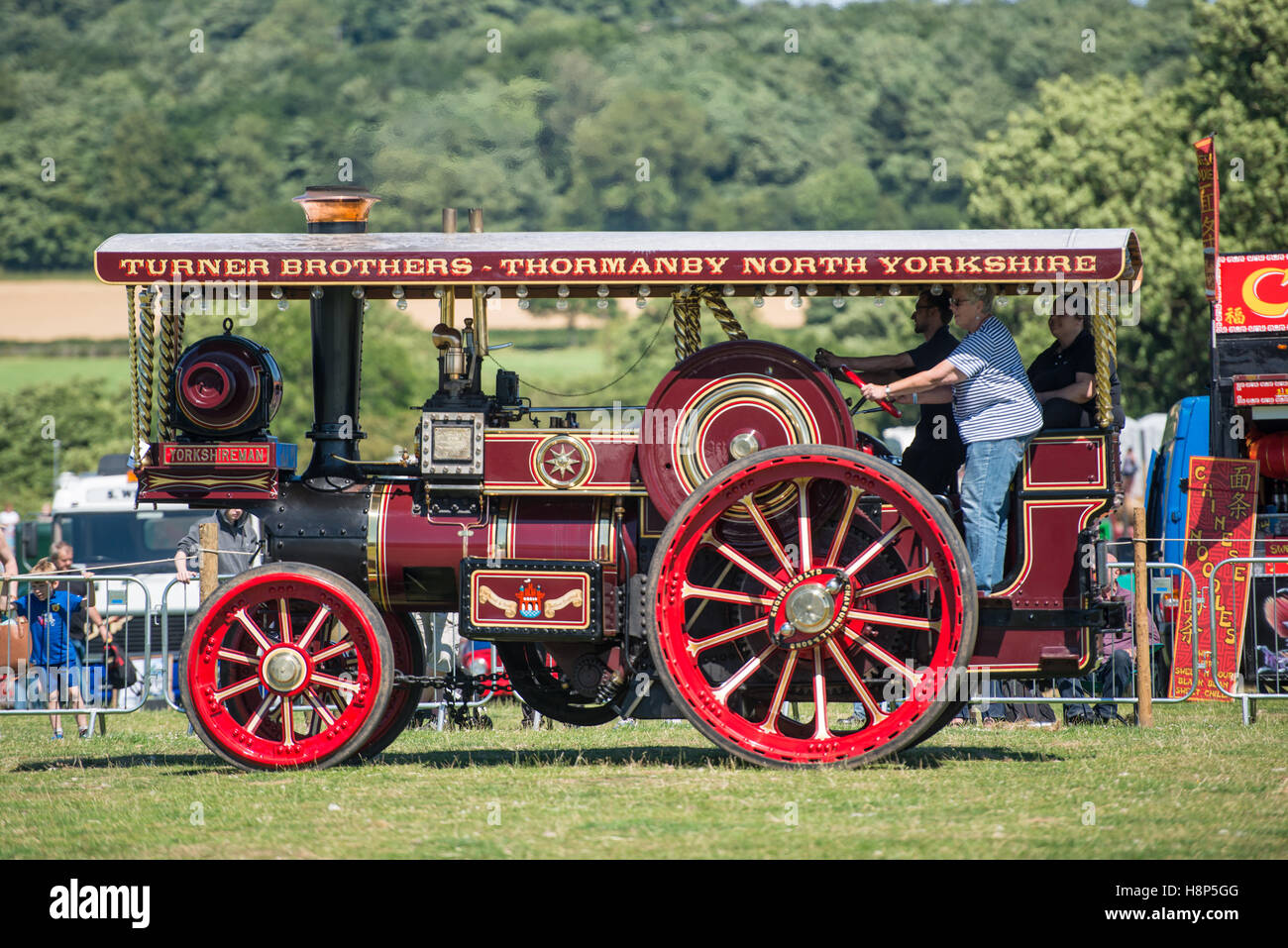 England, Yorkshire - Locomotives being shown at the Masham Steam Rally ...