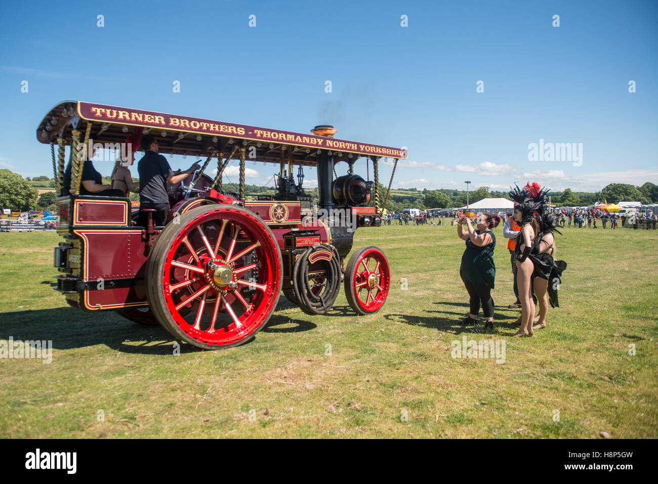 England, Yorkshire - Locomotives being shown at the Masham Steam Rally ...