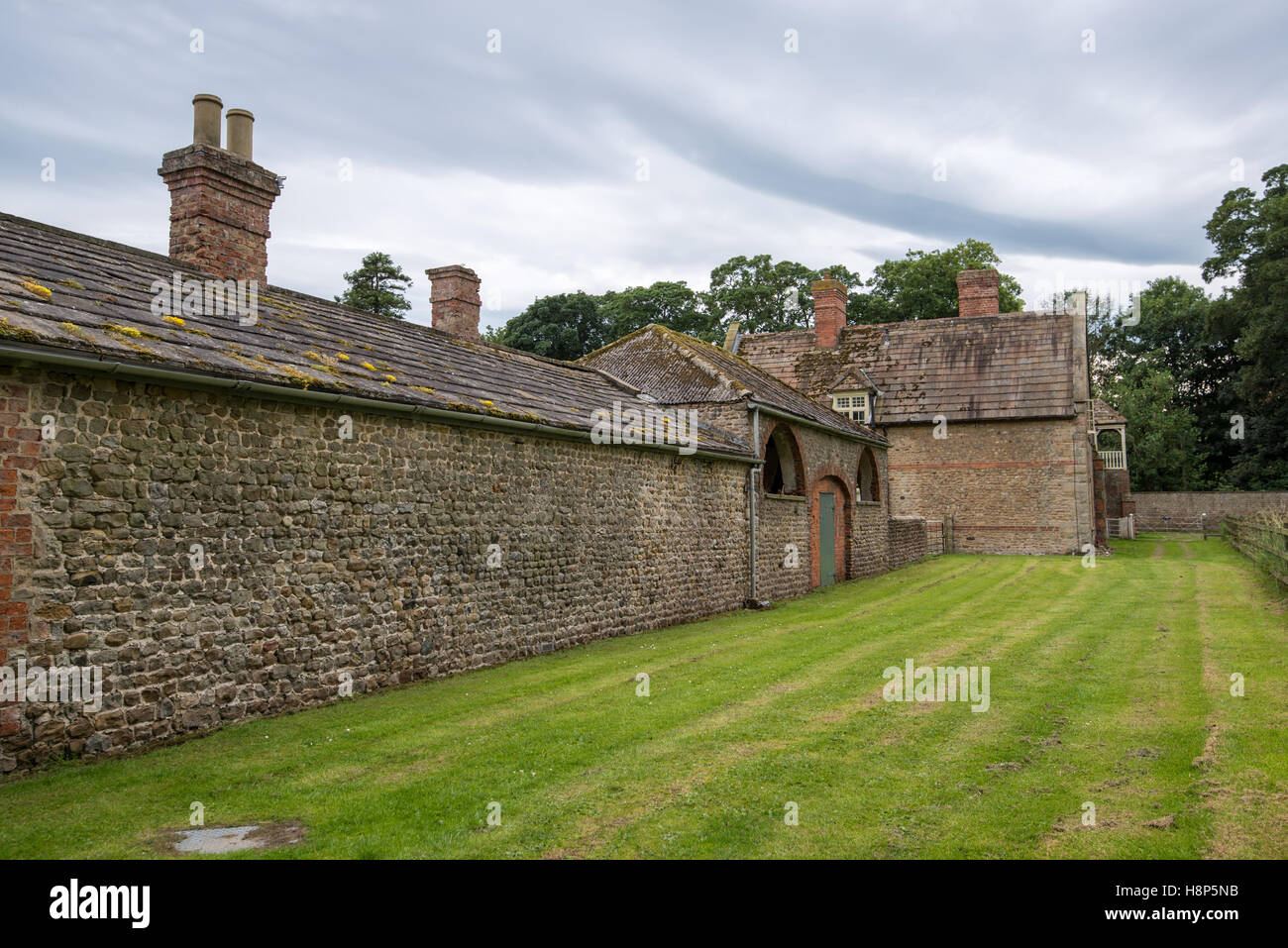 UK, England, Yorkshire - Old architecture on the grounds of the ...