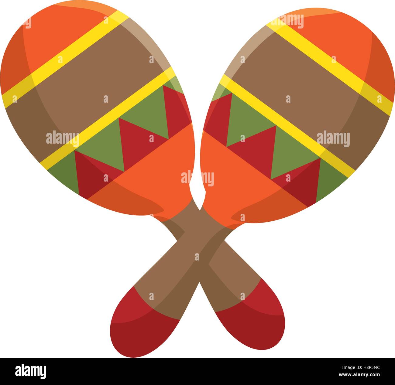 mexican maraca instrument icon vector illustration design Stock Vector ...